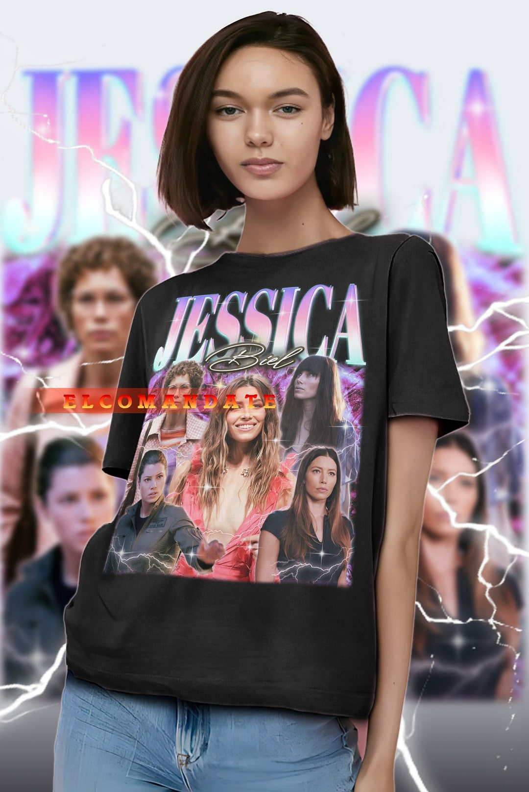 JESSICA BIEL Vintage Shirt, Jessica Biel Homage Tshirt, Jessica Biel ...