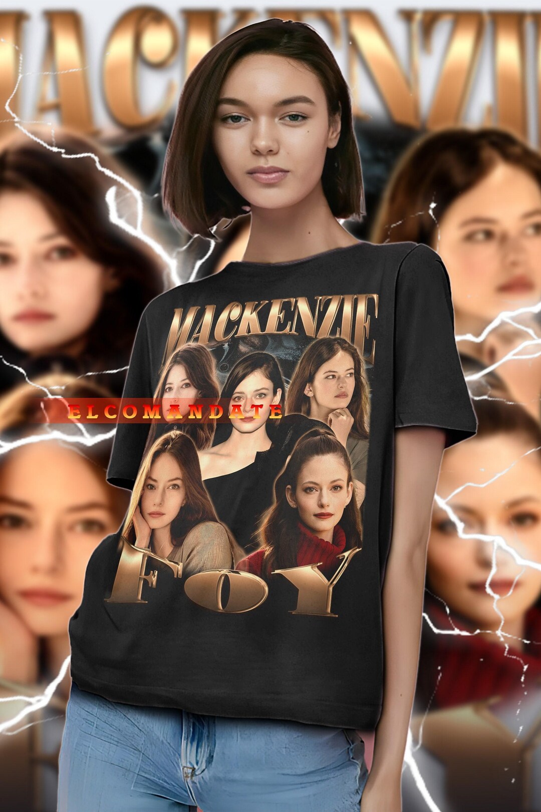 MACKENZIE FOY Vintage Shirt, Mackenzie Foy Homage Tshirt, Mackenzie Foy ...