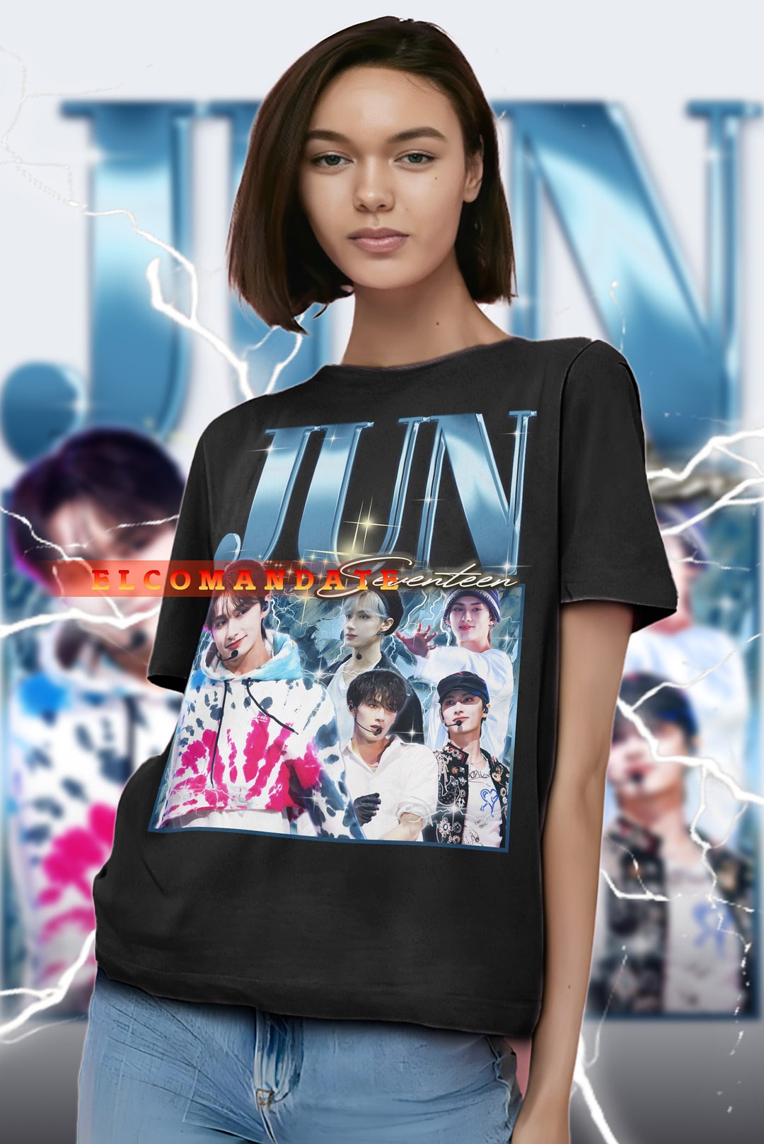 Jun Seventeen Shirt, K-pop Merch, Seventeen K-pop, K-pop Idol ...