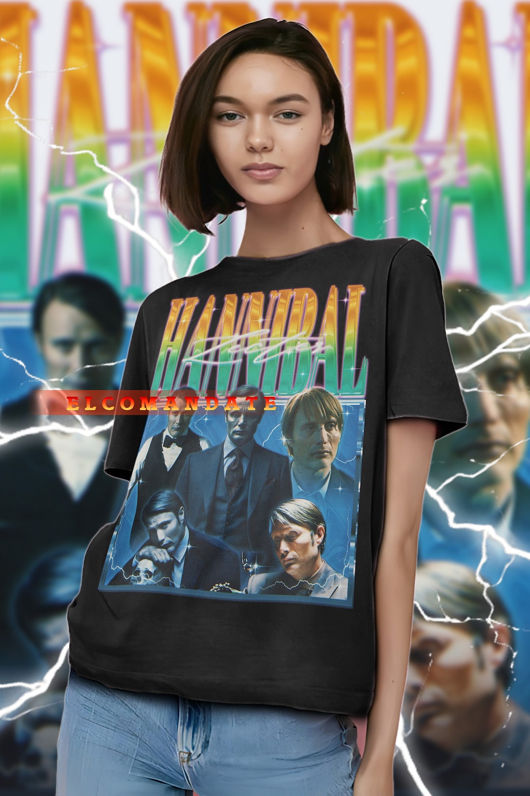 HANNIBAL LECTER Homage Shirt, Hannibal Lecter Vintage Tshirt, Hannibal ...