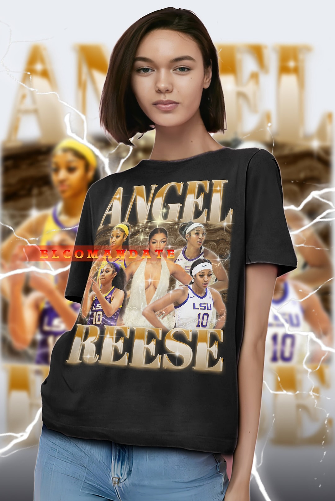 ANGEL REESE Vintage Shirt, Angel Reese Homage Tshirt, Angel Reese Fan ...