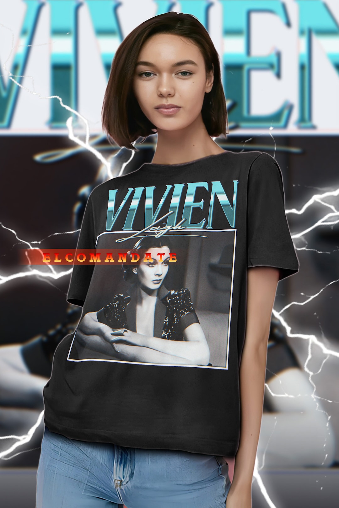 VIVIEN LEIGH Vintage Shirt, Vivien Leigh Homage Tshirt, Vivien Leigh ...