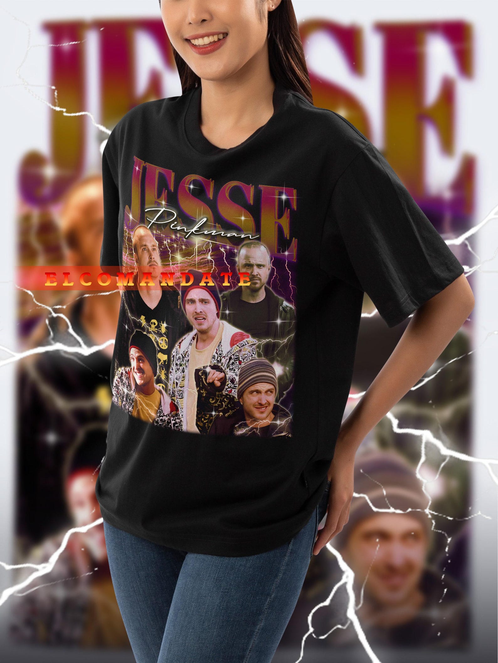 JESSE PINKMAN Vintage Shirt, Jesse Pinkman Homage Tshirt, Jesse Pinkman ...