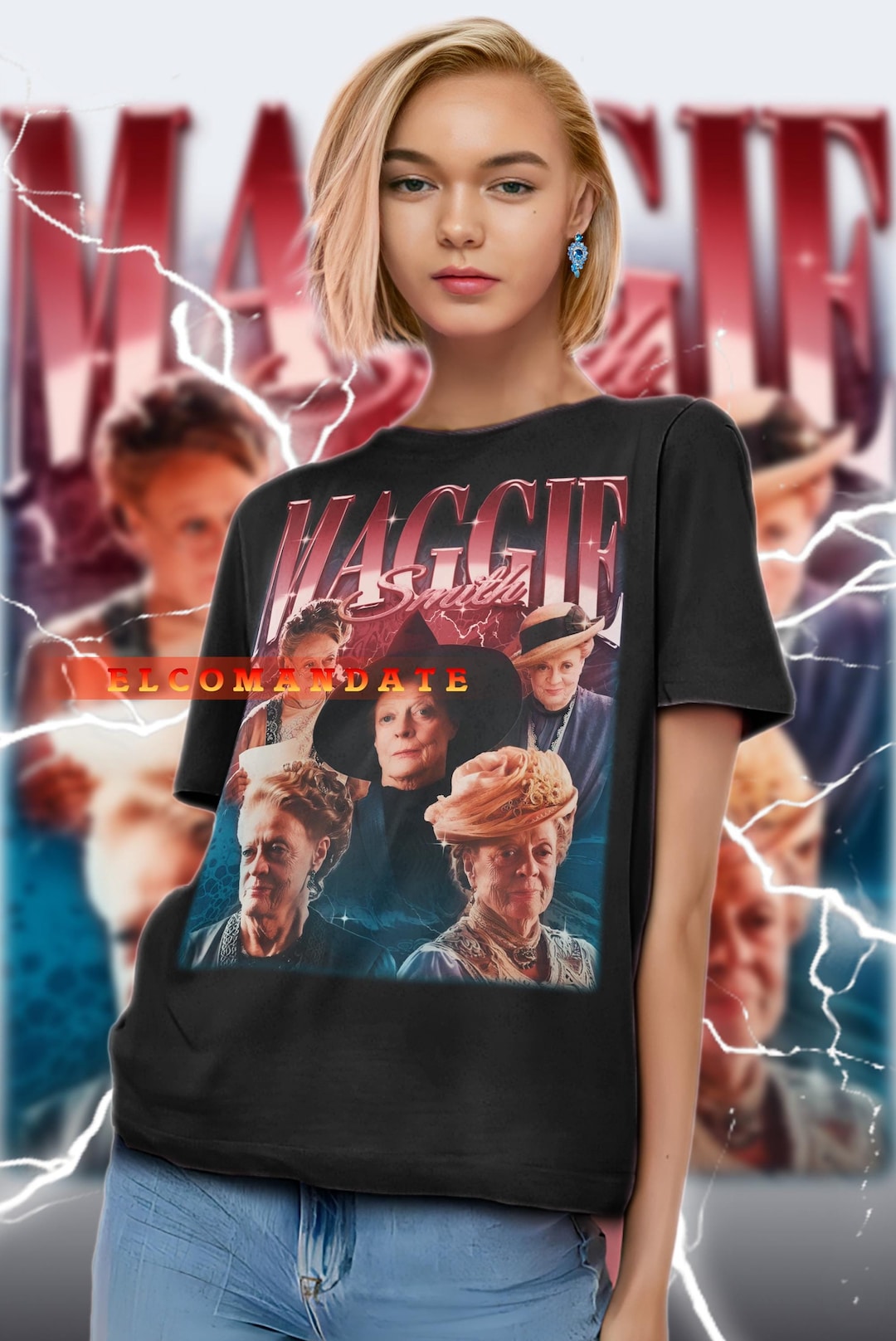 MAGGIE SMITH Vintage Shirt, Maggie Smith Homage Tshirt, Maggie Smith ...