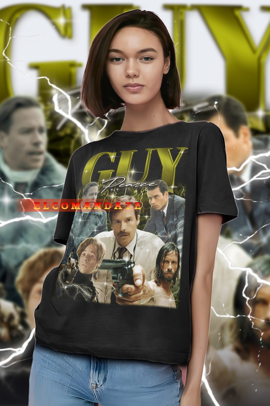 GUY PEARCE Vintage Shirt, Guy Pearce Homage Tshirt, Guy Pearce Fan Tees ...