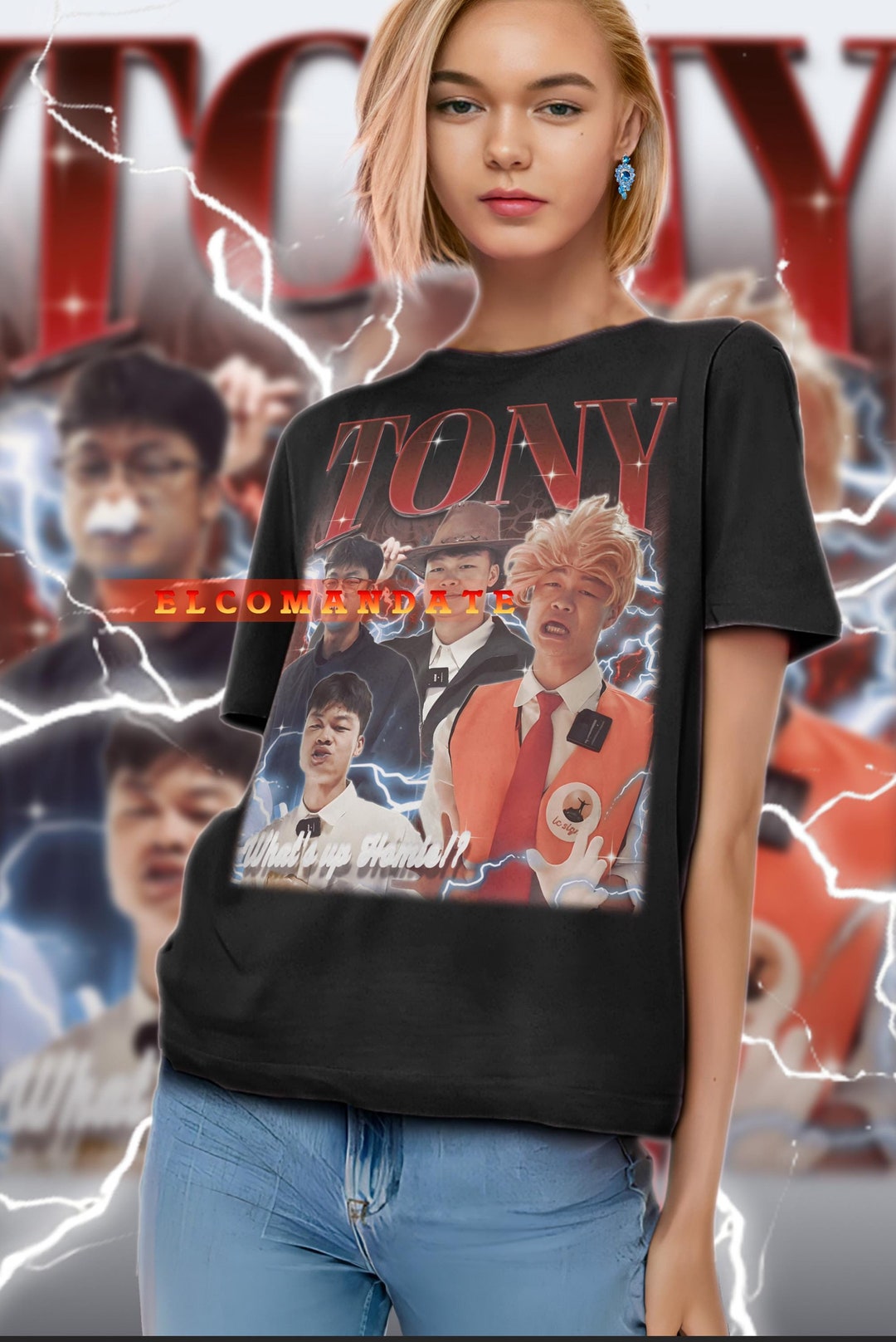 TONY Homie Shirt, Tony Lcsign Vintage Shirt, Tiktok LED Sign, LED Magic ...