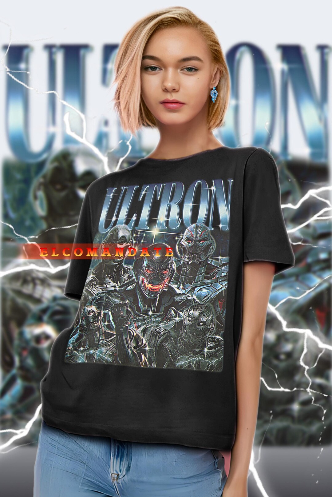 Ultron Bootleg Shirt - Ultron Vintage Shirt, Ultron Fan, Ultron Retro ...