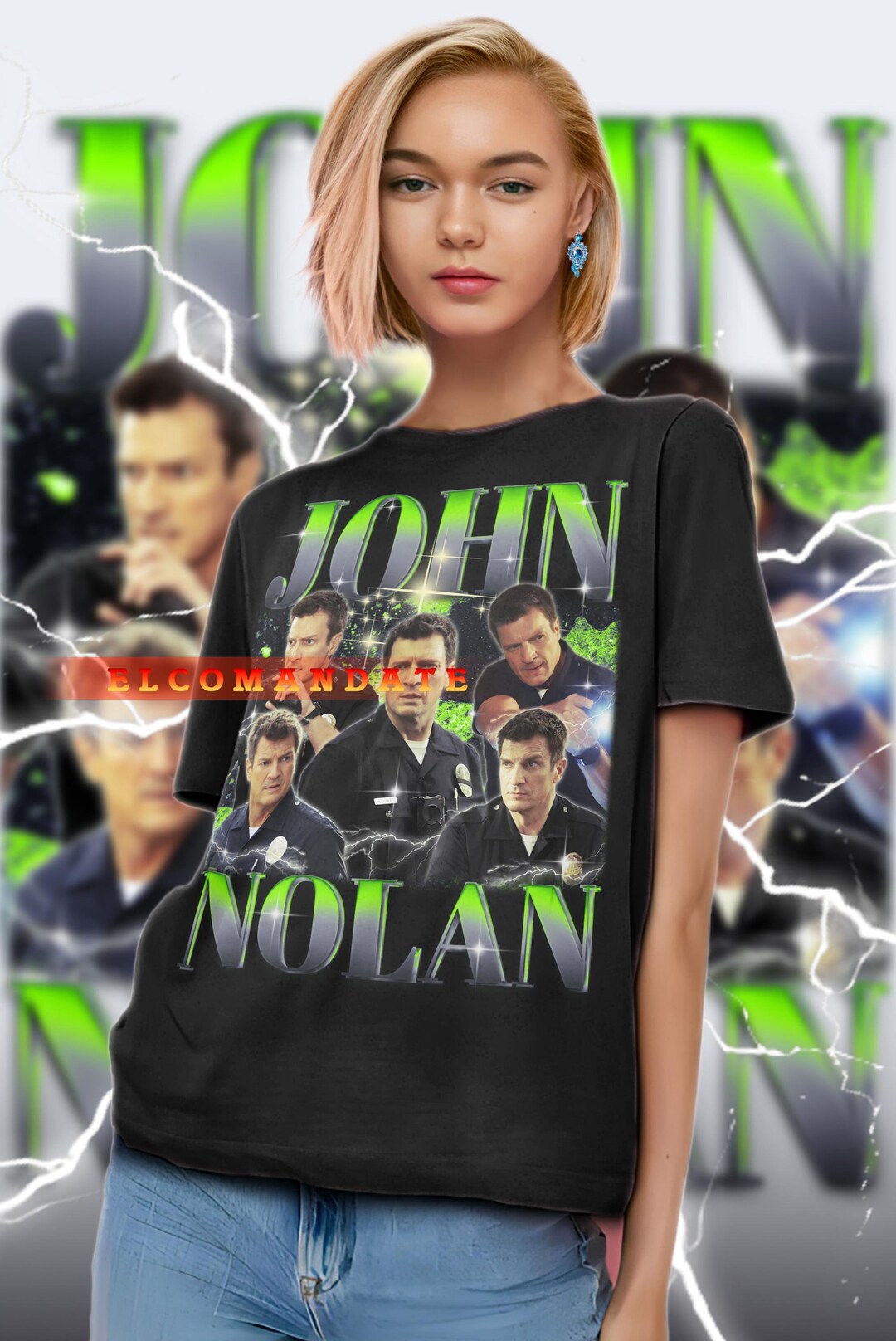 JOHN NOLAN Shirt, John Nolan Vintage Shirt, John Nolan Retro 90s Tshirt ...