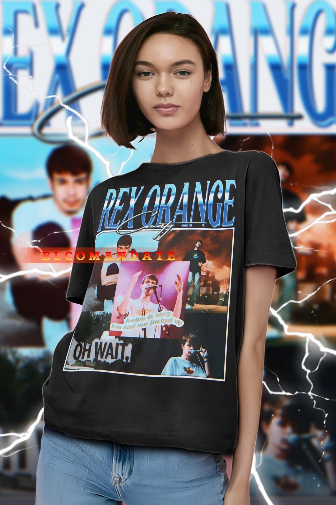REX ORANGE COUNTY Vintage Shirt, Rex Orange County Homage Tshirt, Rex ...