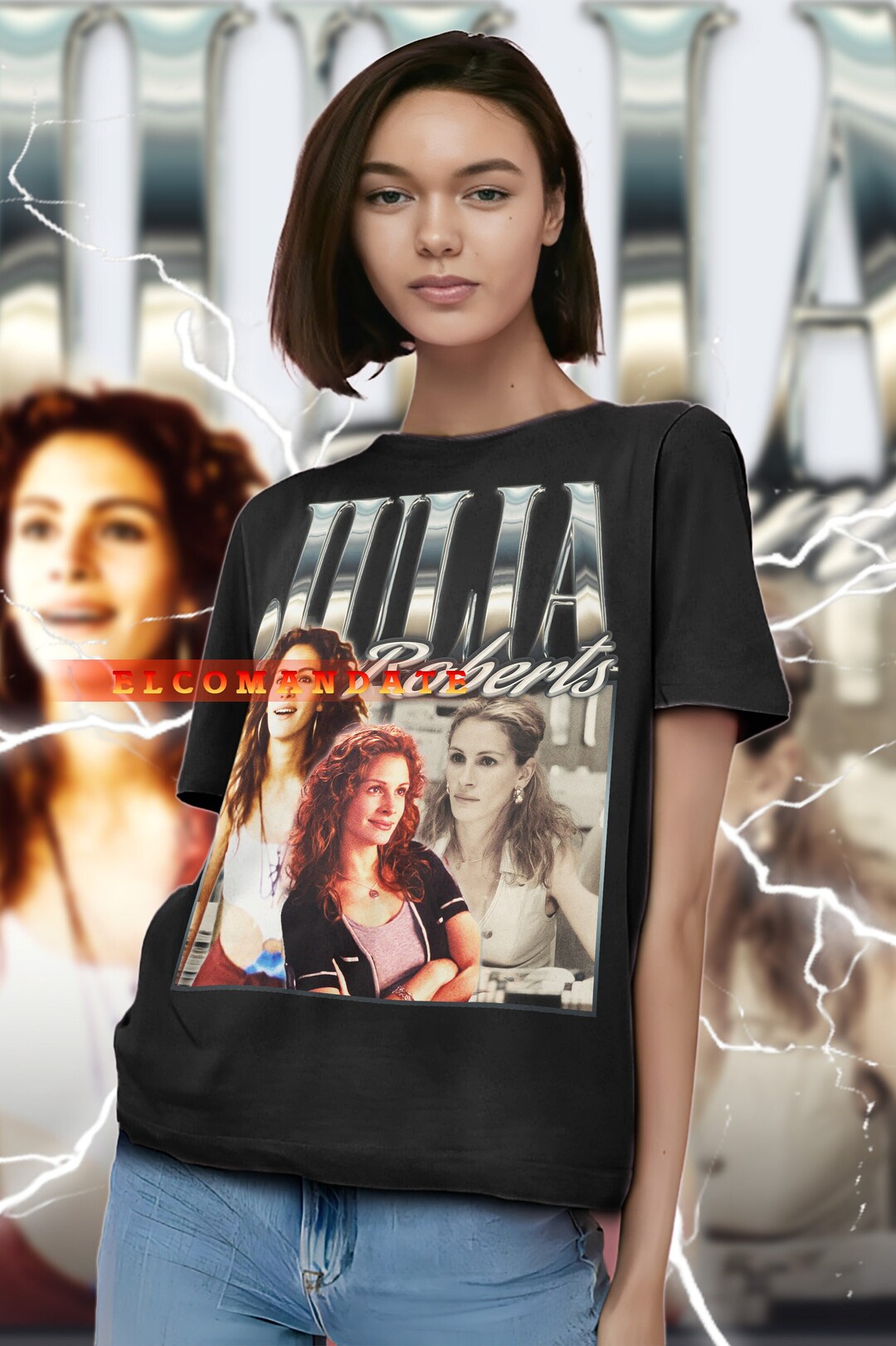 JULIA ROBERTS Vintage Shirt, Julia Roberts Homage Tshirt, Julia Roberts ...