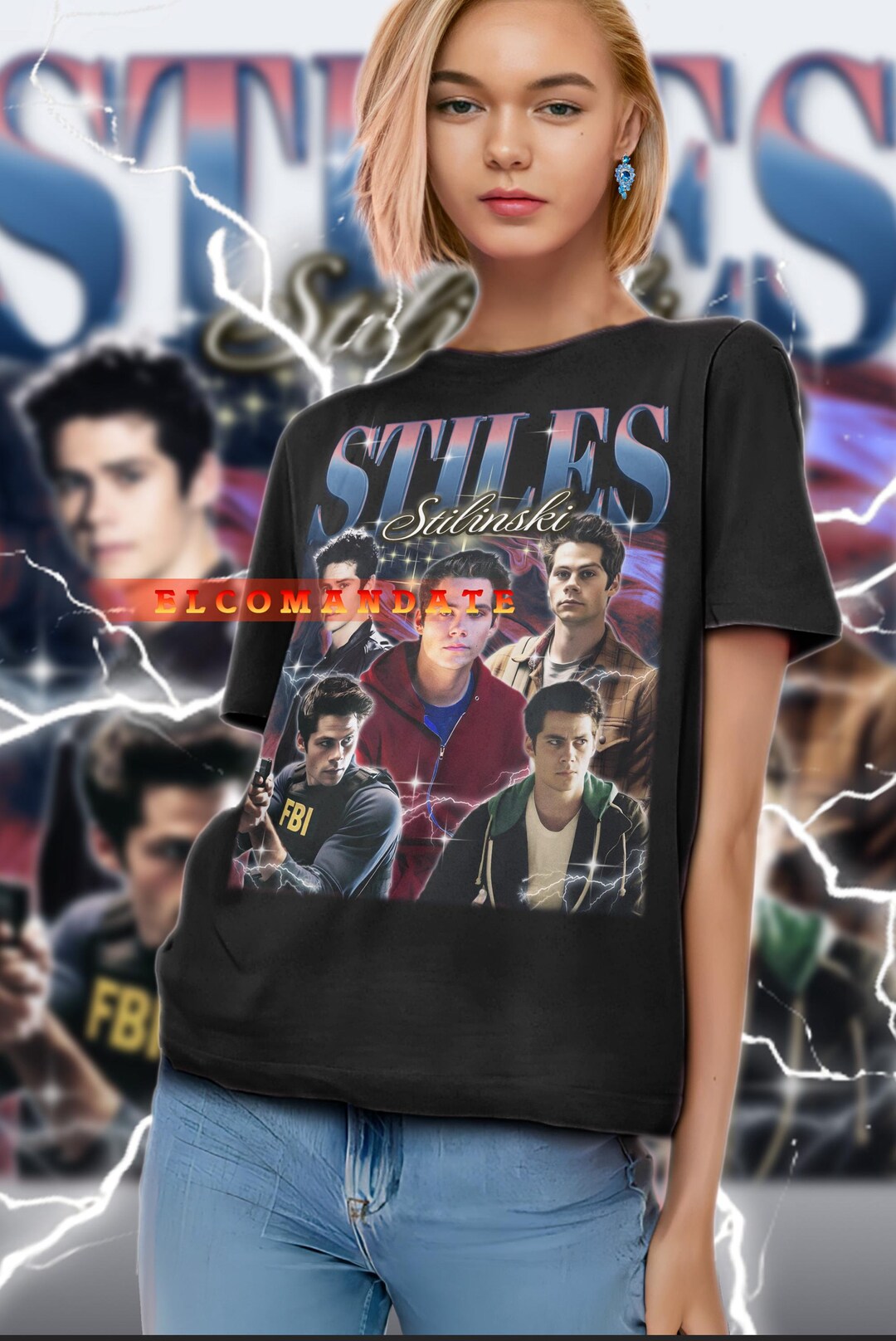 STILES STILINSKI Homage Shirt, Stiles Stilinski Retro Shirt - Etsy