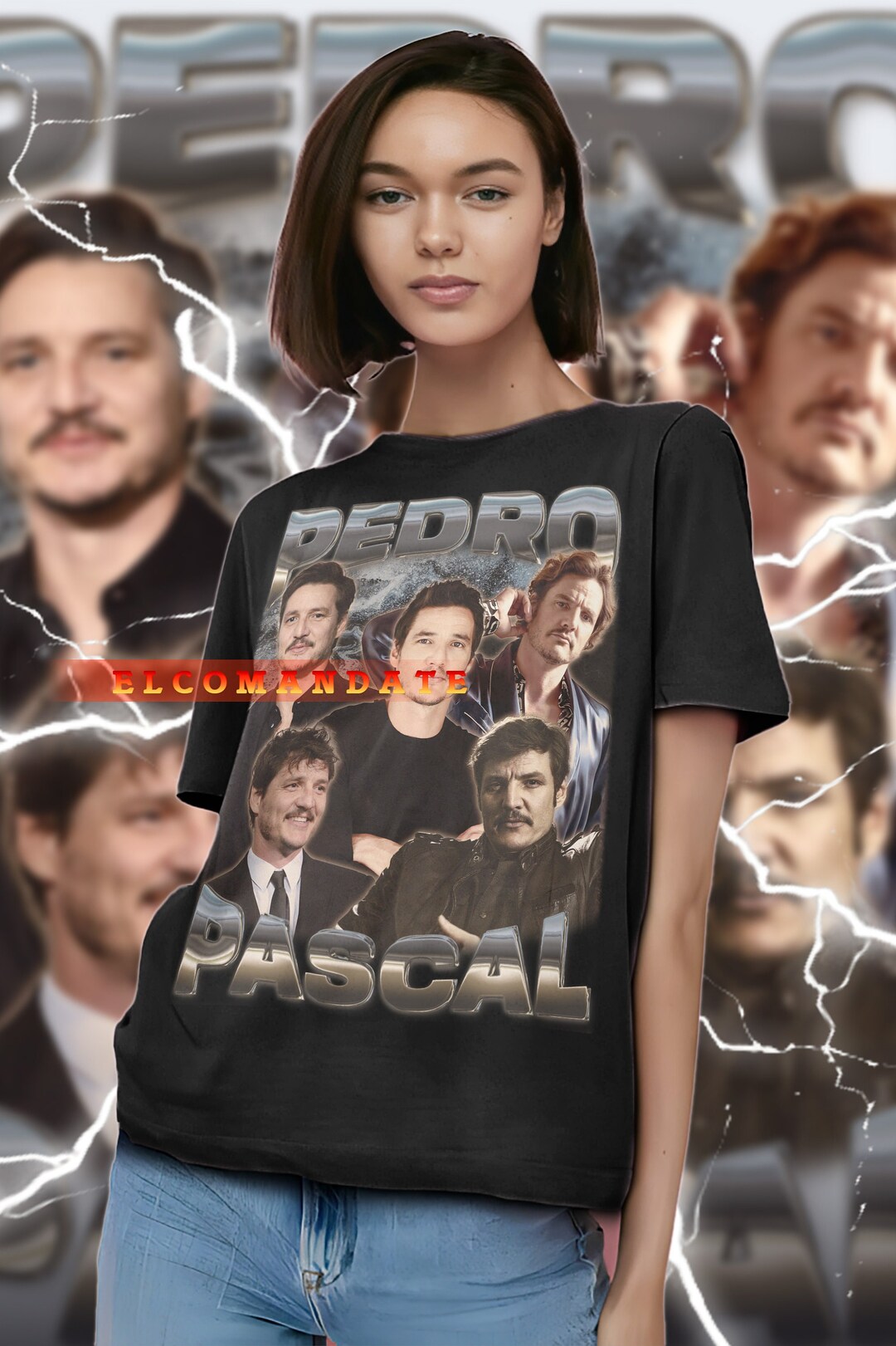 PEDRO PASCAL Homage Shirt, Pedro Pascal Vintage Tshirt, Pedro Pascal ...