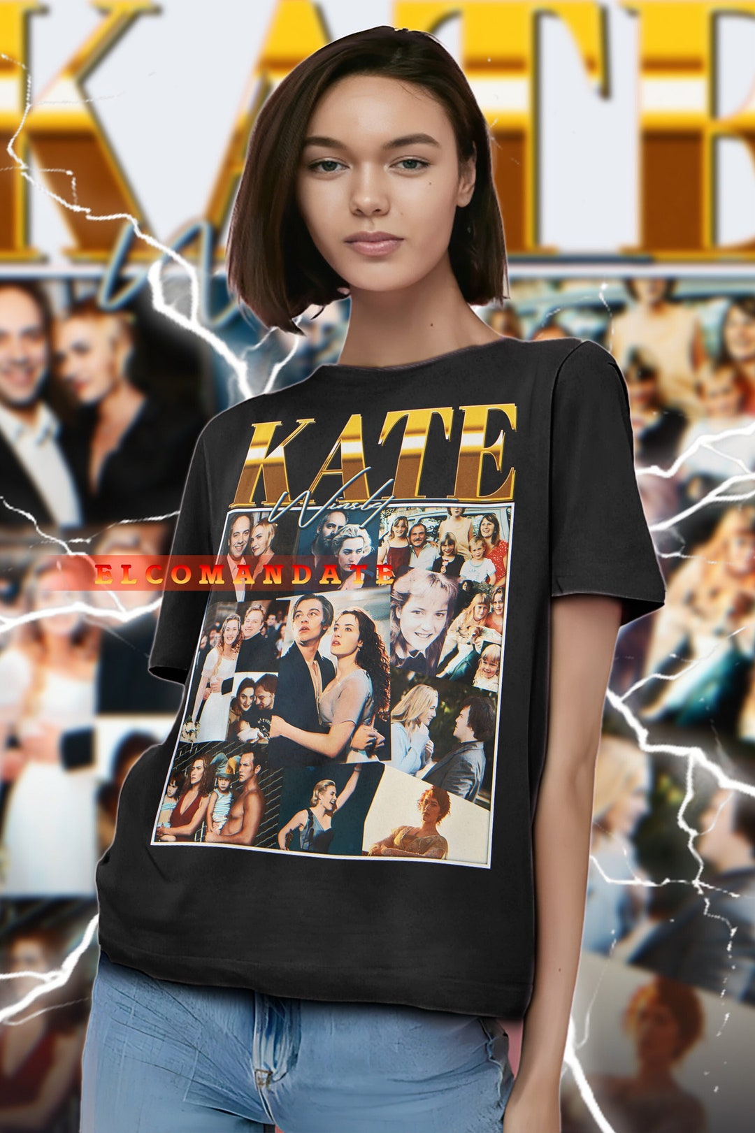 Actress KATE WINSLET Vintage Shirt, Kate Winslet Homage Tshirt, Kate ...