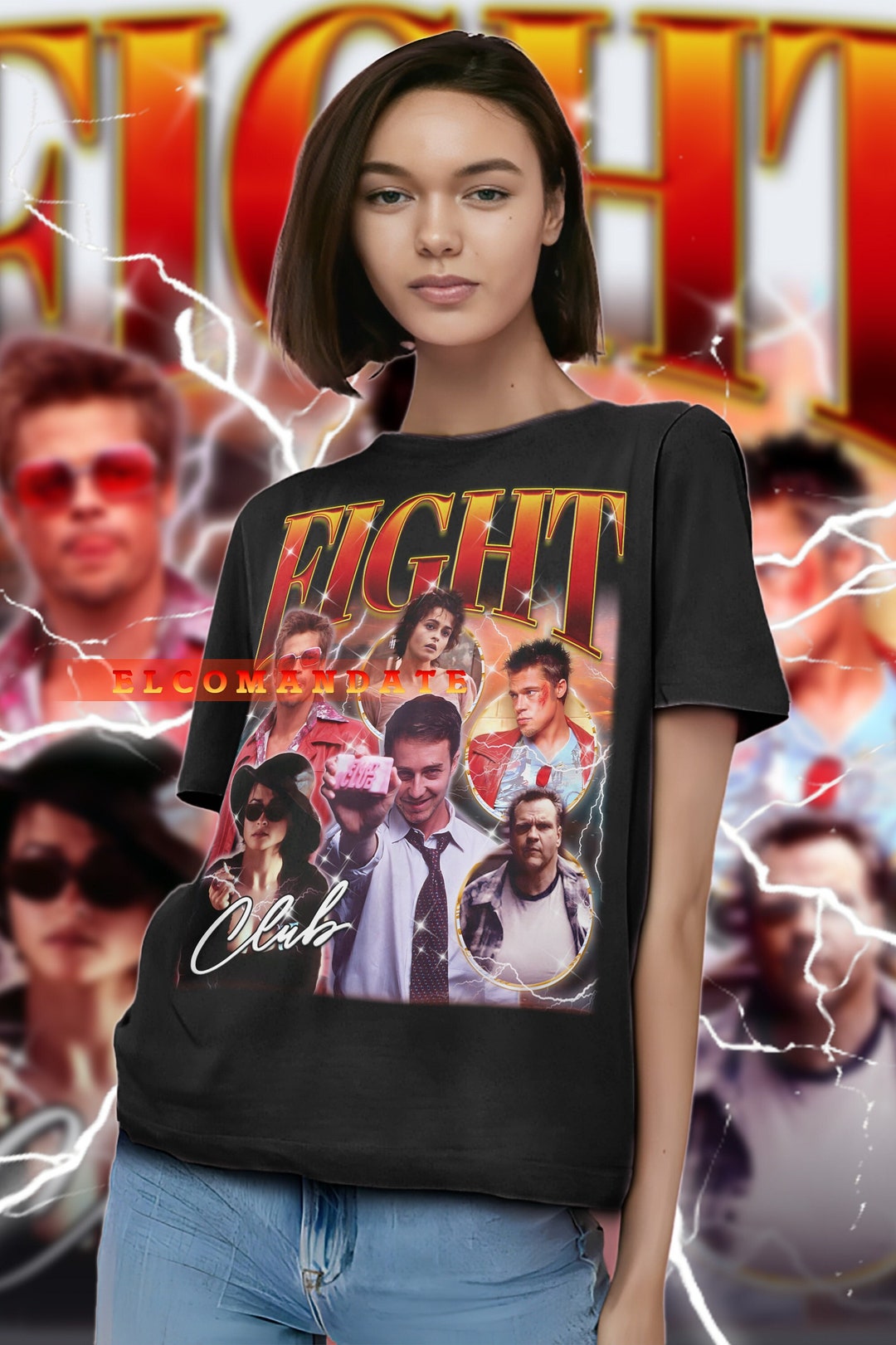 FIGHT CLUB Vintage Shirt, Fight Club Homage Tshirt, Fight Club Fan Tees ...