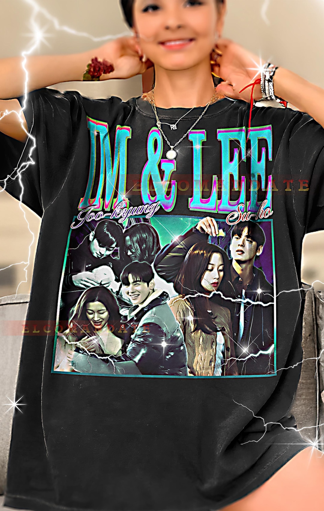 Im Joo Kyung and Lee Su Ho Bootleg Shirt, Joo Kyung & Su Ho Retro Tees ...