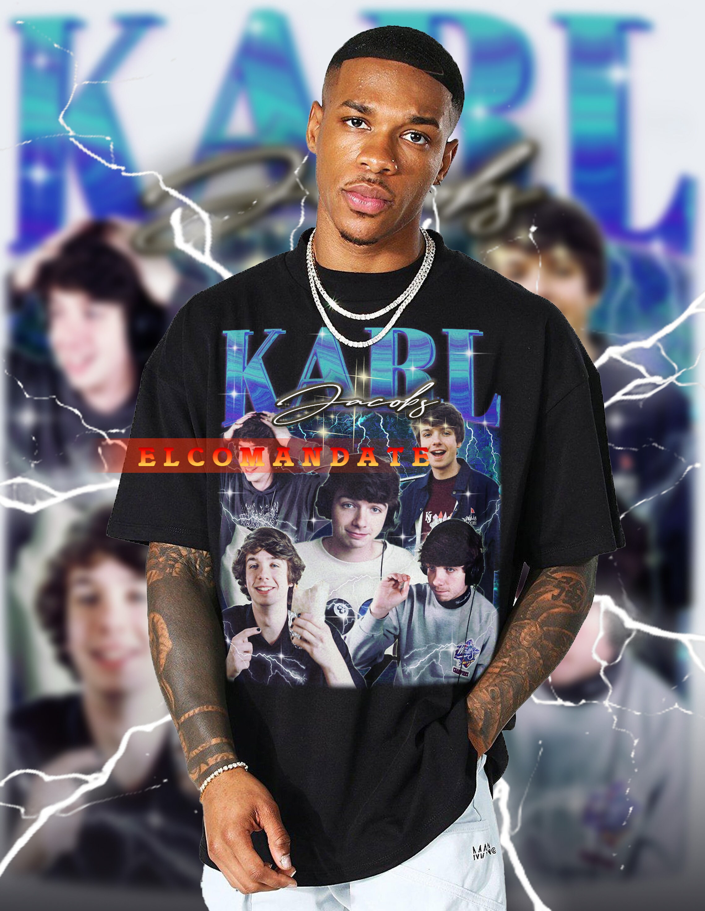 KARL JACOBS Vintage Shirt, Karl Jacobs Homage Tshirt, Karl Jacobs Fan ...