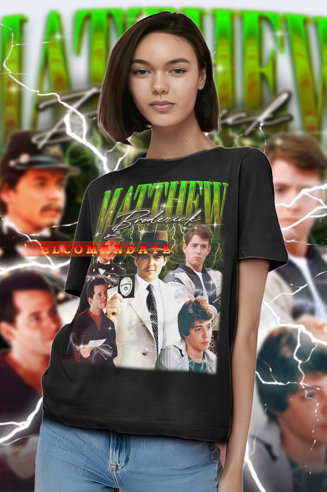 MATTHEW BRODERICK Vintage Shirt, Matthew Broderick Homage Tshirt ...
