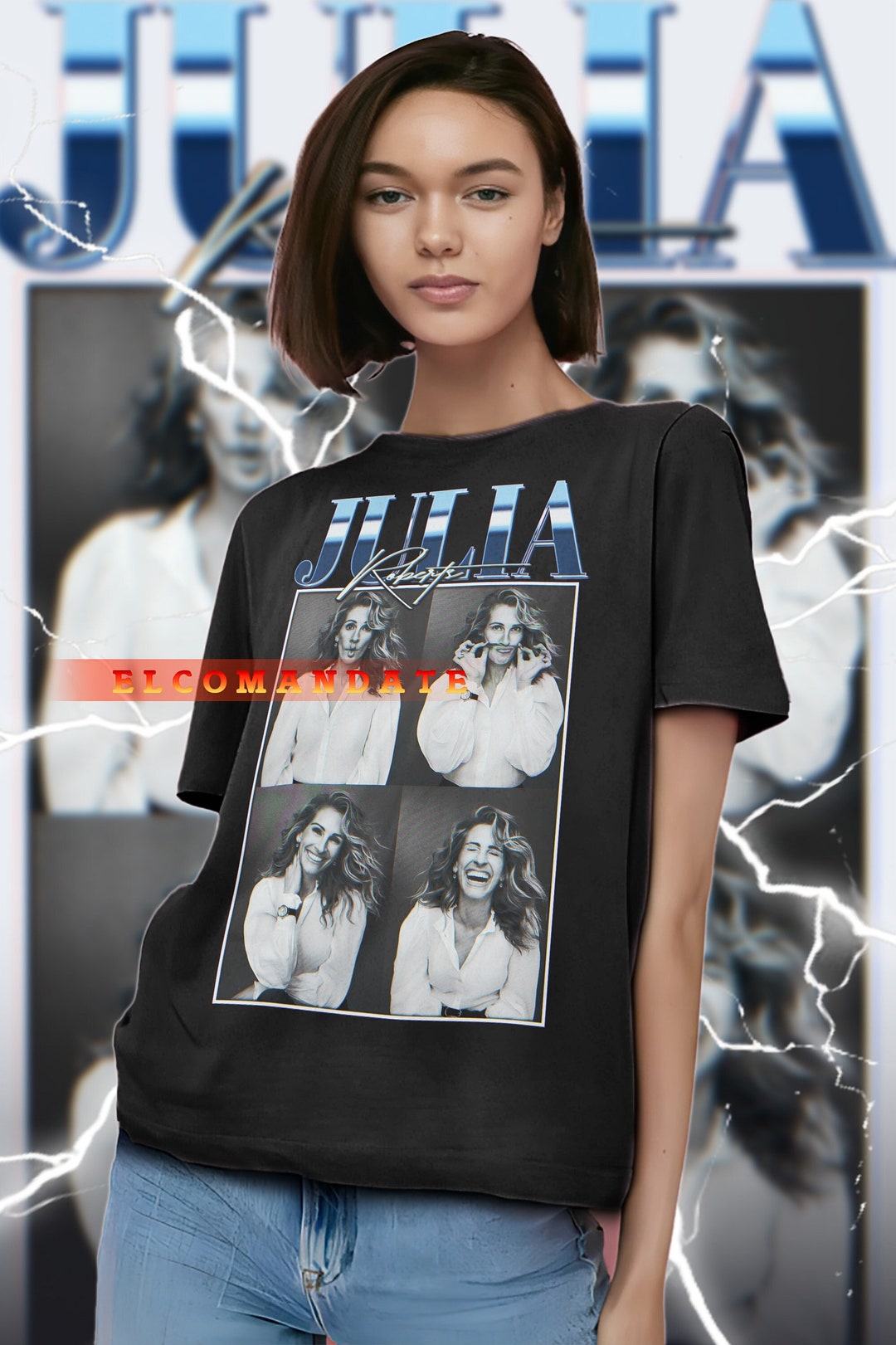 JULIA ROBERTS Homage Shirt, Julia Roberts Vintage Tshirt, Julia Roberts ...