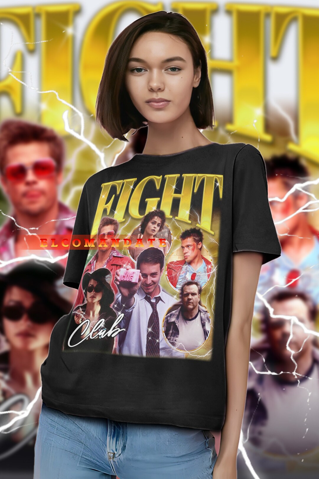 FIGHT CLUB Vintage Shirt, Fight Club Homage Tshirt, Fight Club Fan Tees ...