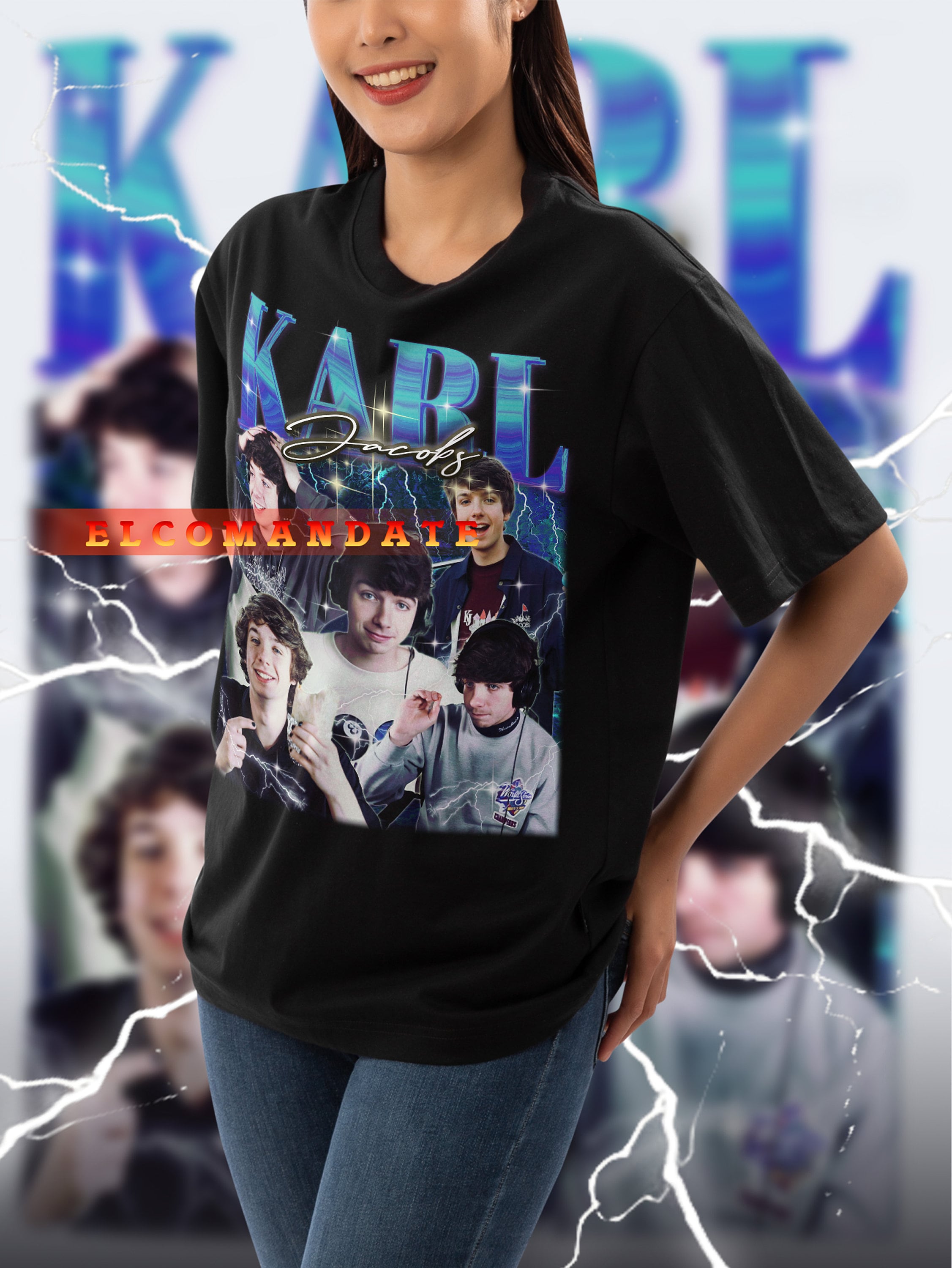 KARL JACOBS Vintage Shirt, Karl Jacobs Homage Tshirt, Karl Jacobs Fan ...