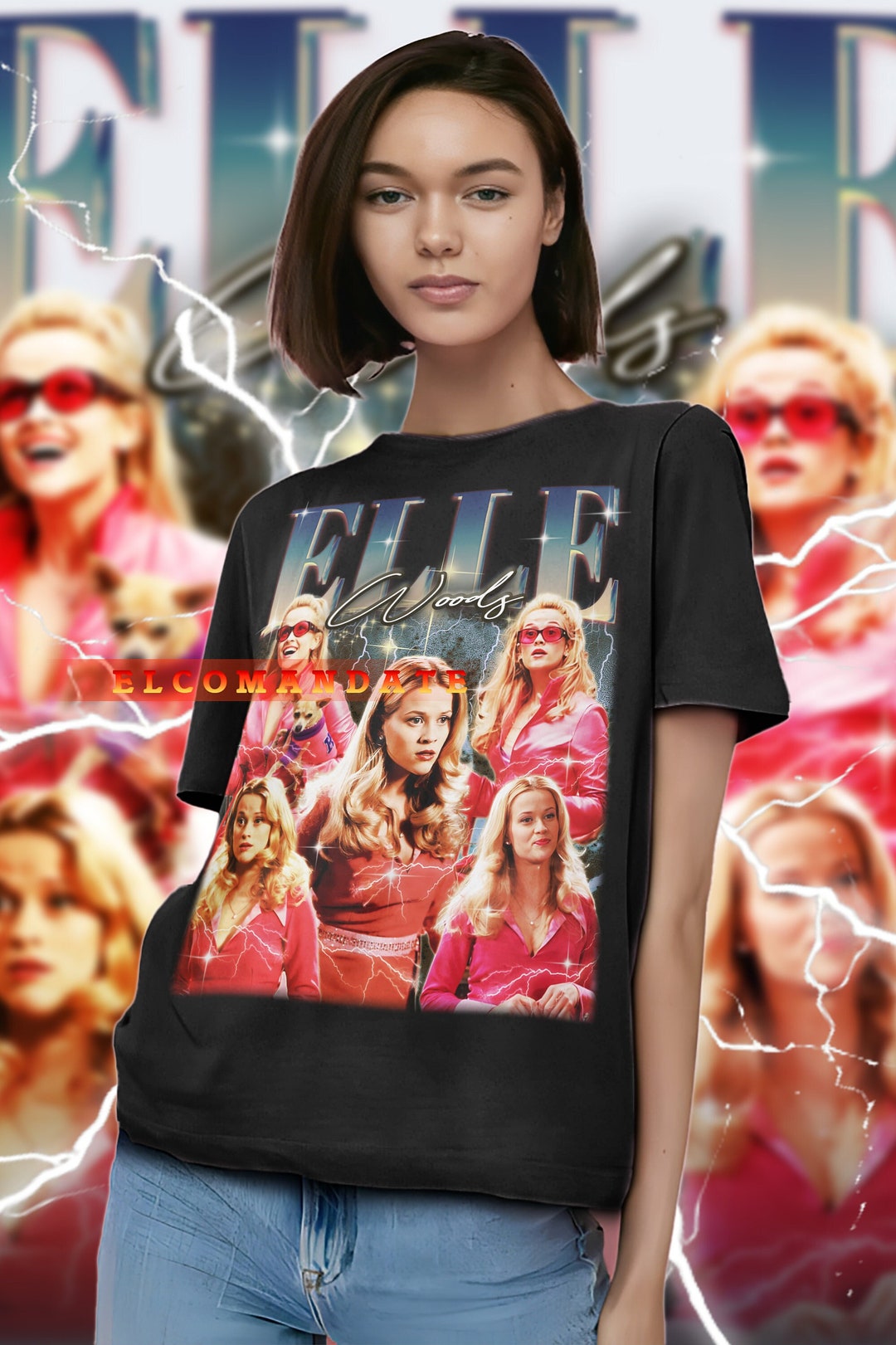 ELLE WOODS Retro Shirt, Elle Woods Homage Tshirt, Elle Woods Fan Tees ...