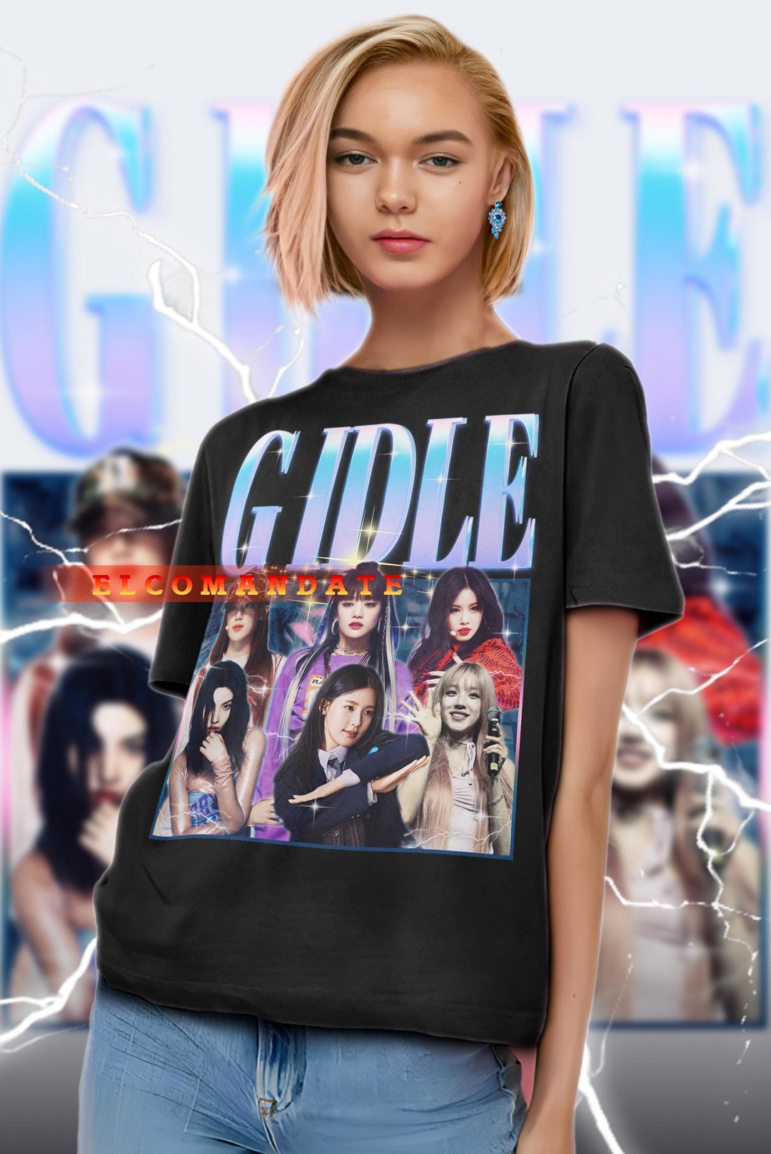 GI-DLE Shirt, (g)i-dle Vintage Shirt, (g)i-dle Retro 90s Tshirt, (g)i ...