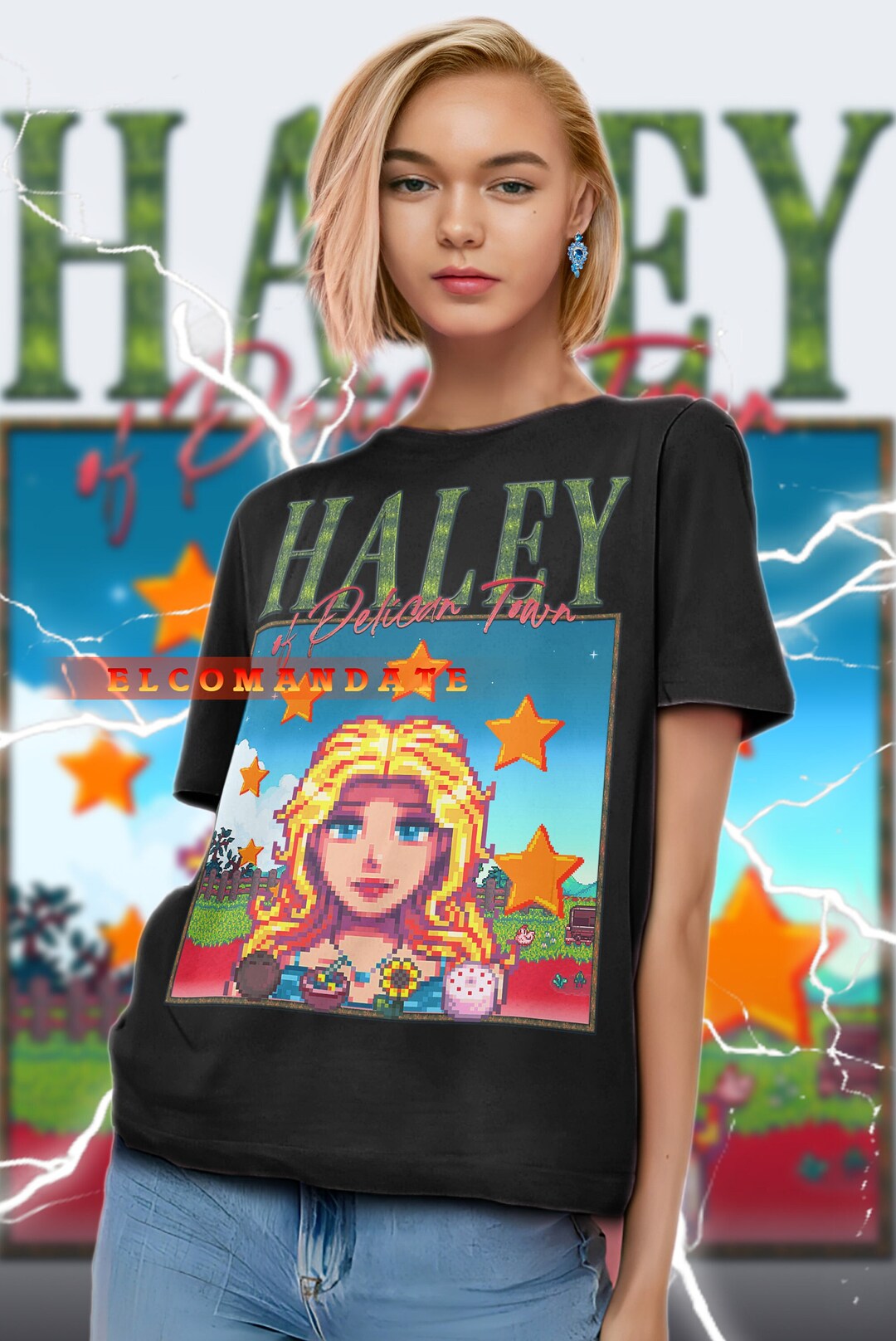 Stard3w Valley Haley Shirt, STARDW VALLEY Shirt, Stardw Valley Vintage ...