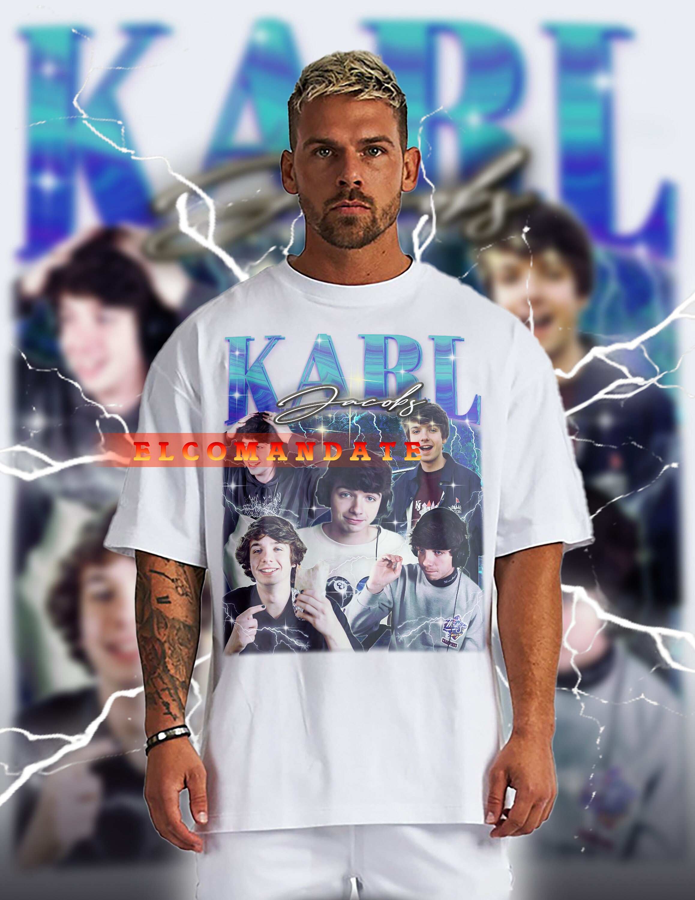 KARL JACOBS Vintage Shirt, Karl Jacobs Homage Tshirt, Karl Jacobs Fan ...