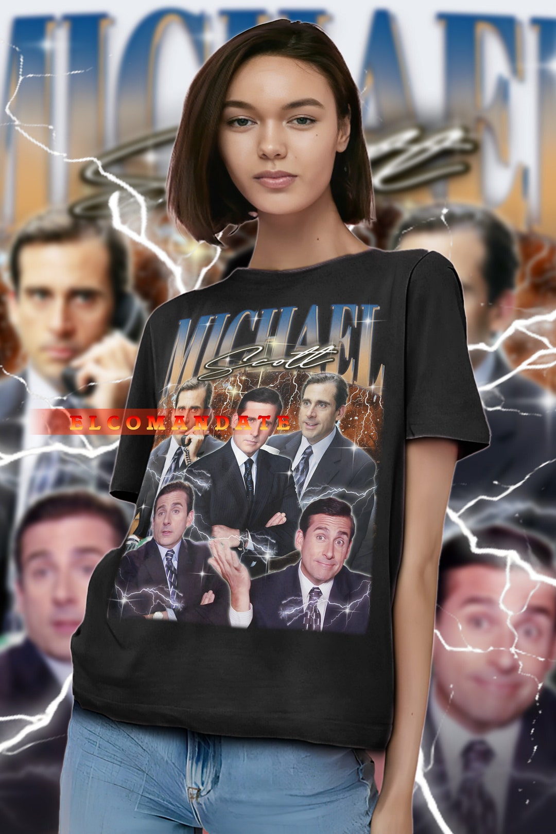 Camisa vintage de MICHAEL SCOTT, camiseta de homenaje a Michael Scott ...
