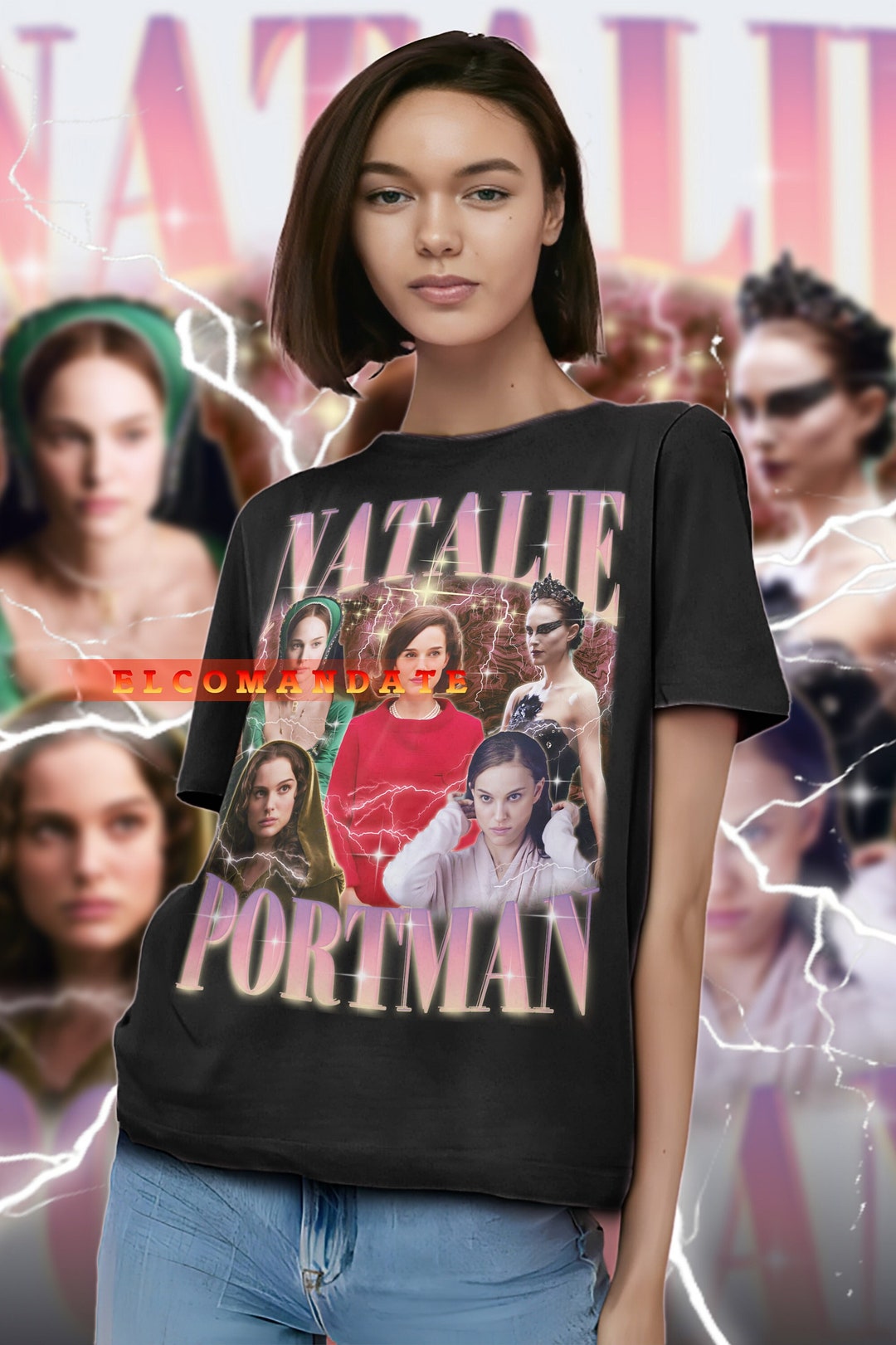 NATALIE PORTMAN Vintage Shirt, Natalie Portman Homage Tshirt, Natalie ...