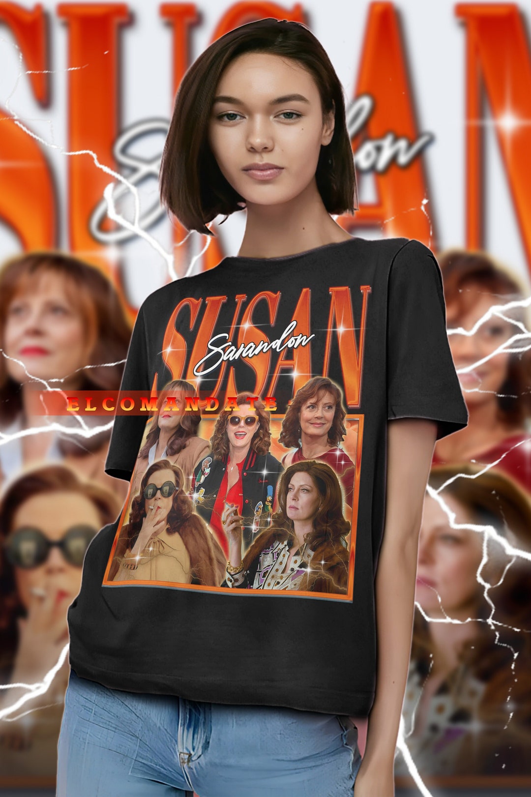 SUSAN SARANDON Vintage Shirt Susan Sarandon Homage Tshirt Susan SUSAN SARANDON Vintage Shirt Susan Sarandon Homage Tshirt Susan