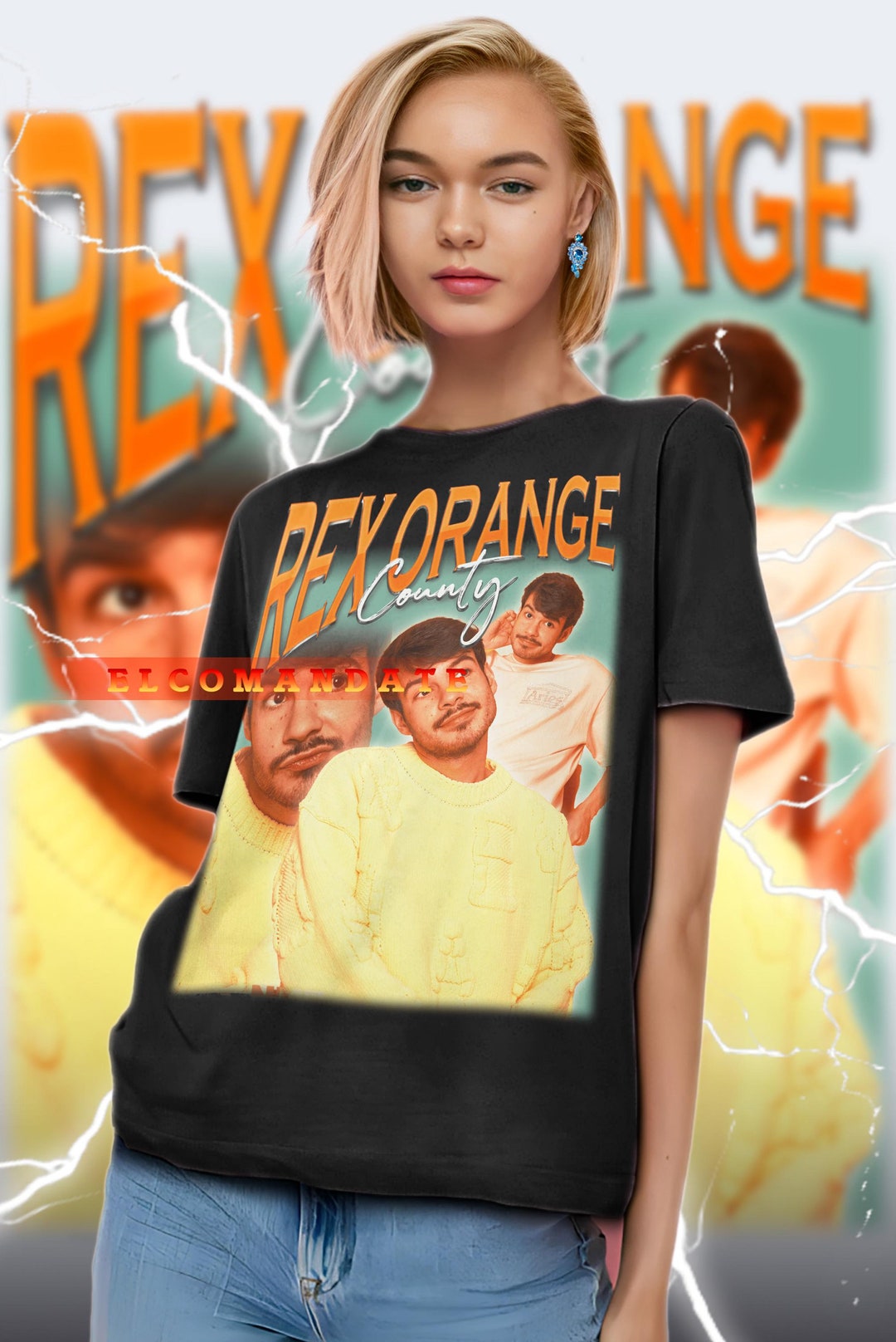 Rex Orange County Retro 90s Tshirt, Rex Orange County Bootleg Tee, Rex ...