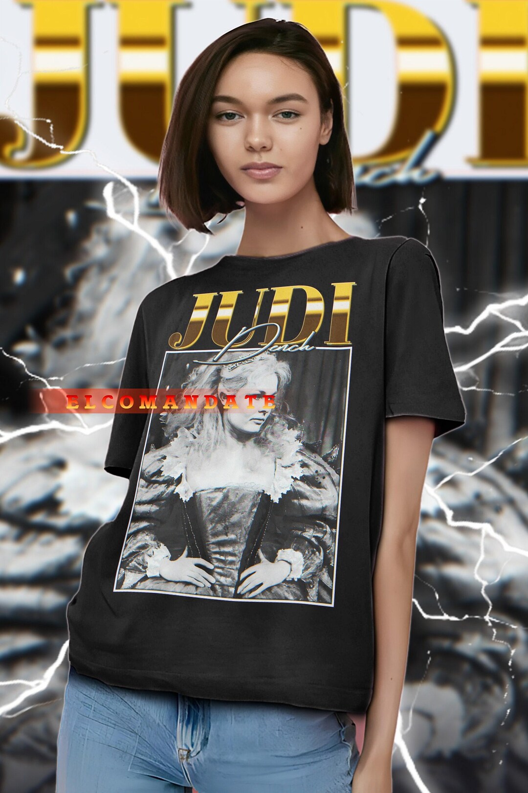 Actress JUDI DENCH Vintage Shirt, Judi Dench Homage Tshirt, Judi Dench ...