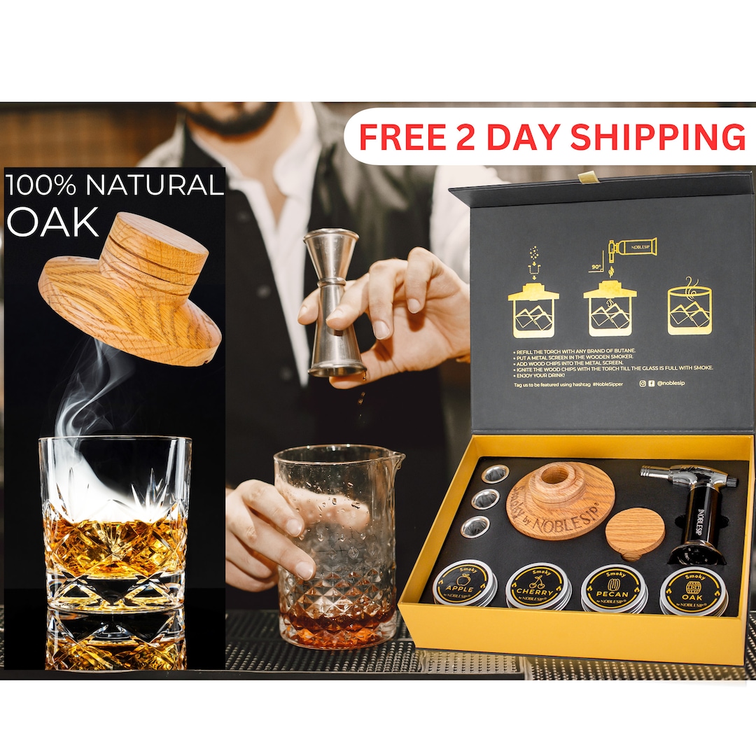 Whisky Smoker Kit Smoke Cocktails Drinks, Old Fashioned, Burbon, Scotch ...