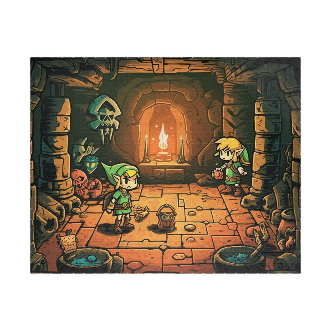Legend of Zelda Inspired Jigsaw Puzzle, Jigsaw Puzzle, Puzzle, Gift ...