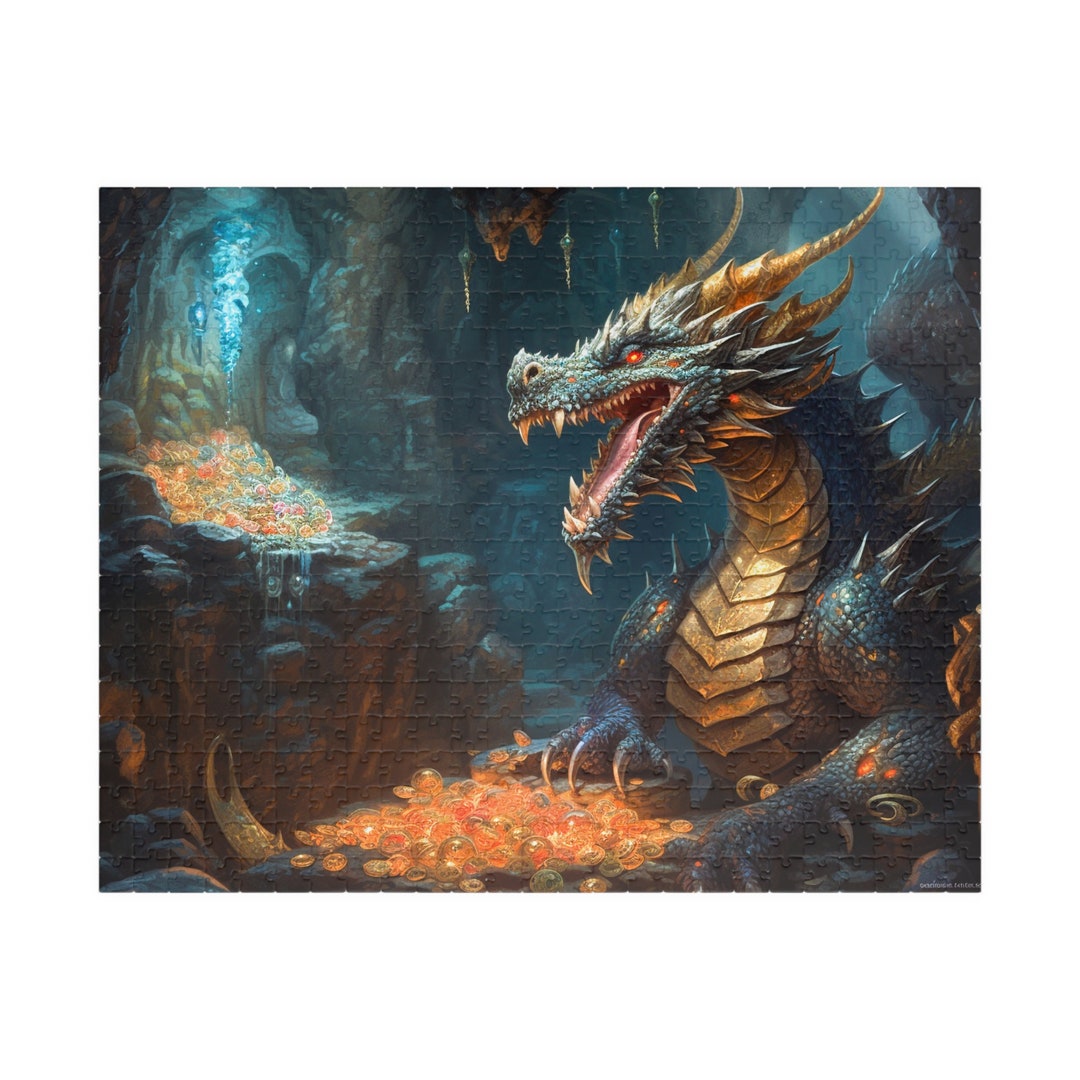Dragon Jigsaw Puzzle, Dragon Puzzle, Fantasy, Fantasy Puzzle, Gift ...