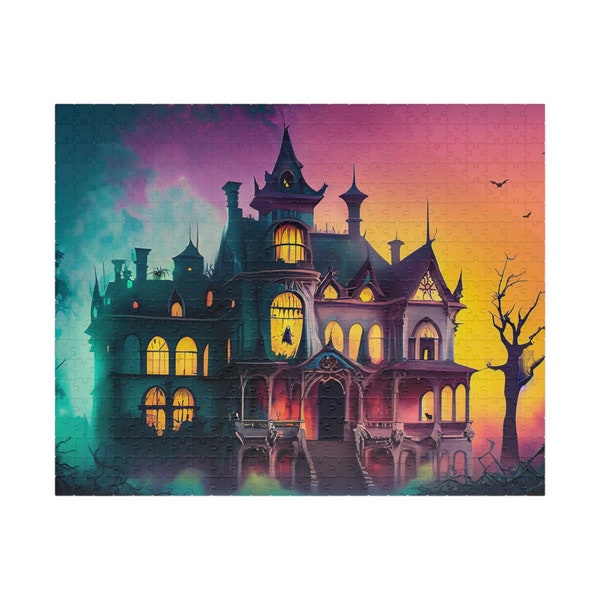 Haunted Mansion Jigsaw Puzzle - Etsy