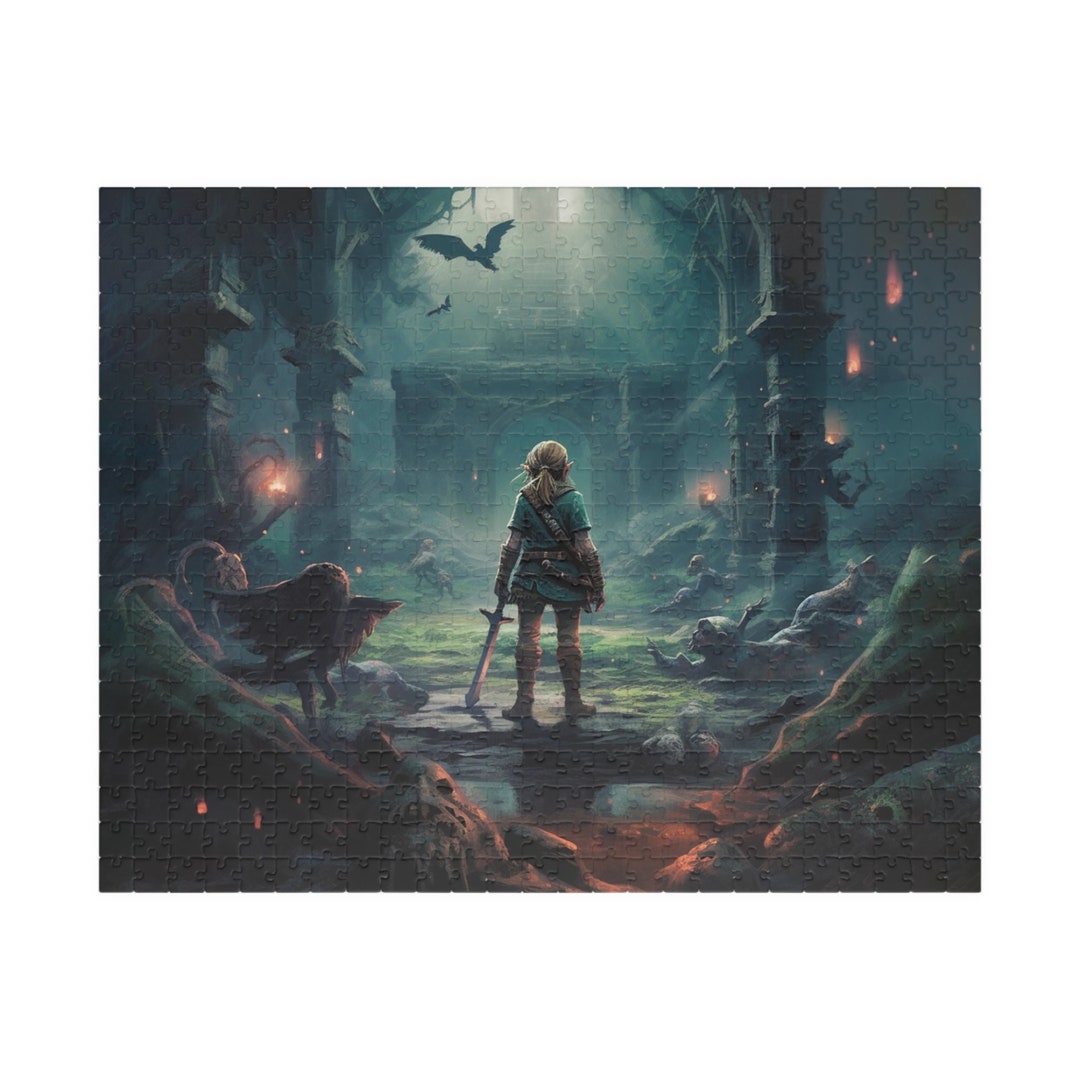 Legend of Zelda Inspired Jigsaw Puzzle, Jigsaw Puzzle, Puzzle 252, 500 ...
