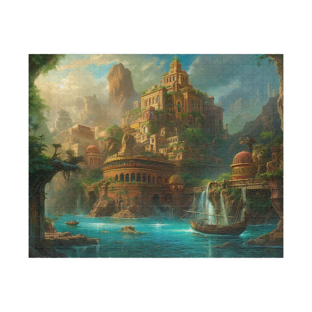 Lost City of Atlantis Puzzle, Lost City of Atlantis, Fantasy Puzzle ...