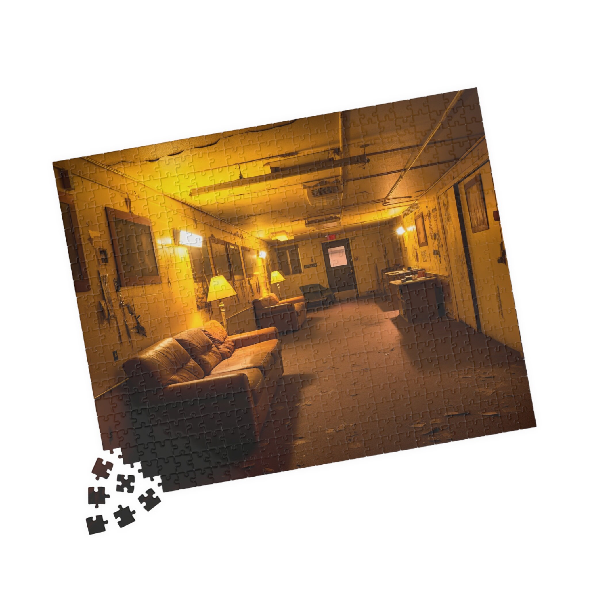 Backrooms Inspired Jigsaw Puzzle, Backrooms, Gift, Puzzle 252, 500 ...