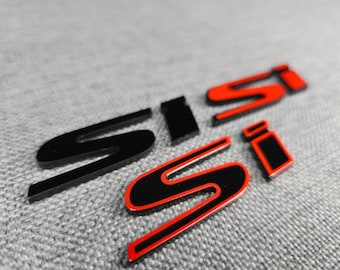 2012-2015 9th Gen Si Emblem Overlays - Etsy