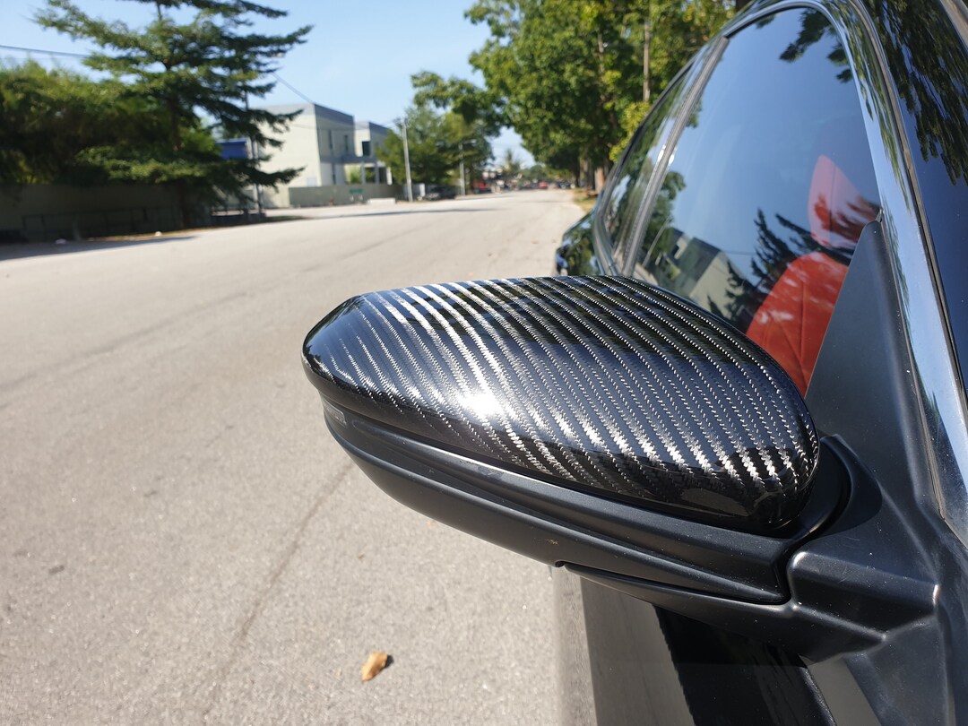 Carbon Fiber Side Mirror Cover for Civic X: Coupe, Hatchback, Sedan, Si ...