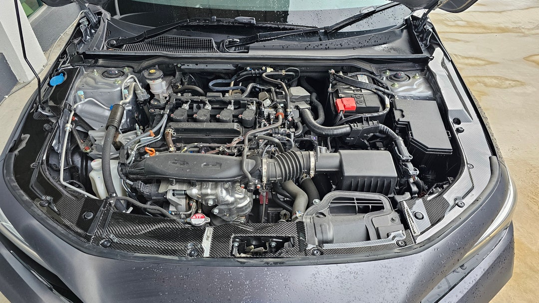 100% Real Carbon Fiber Engine Bay Cover for Civic 11th Gen - Etsy