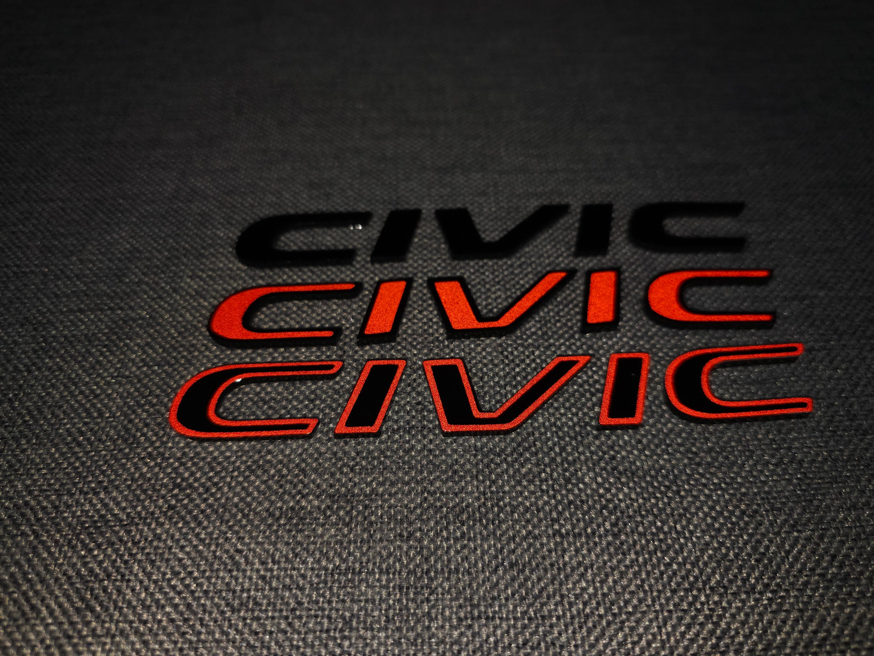 CIVIC Letter for Coupe, SI, Hatchback, Type R Replacement Badge/emblem ...
