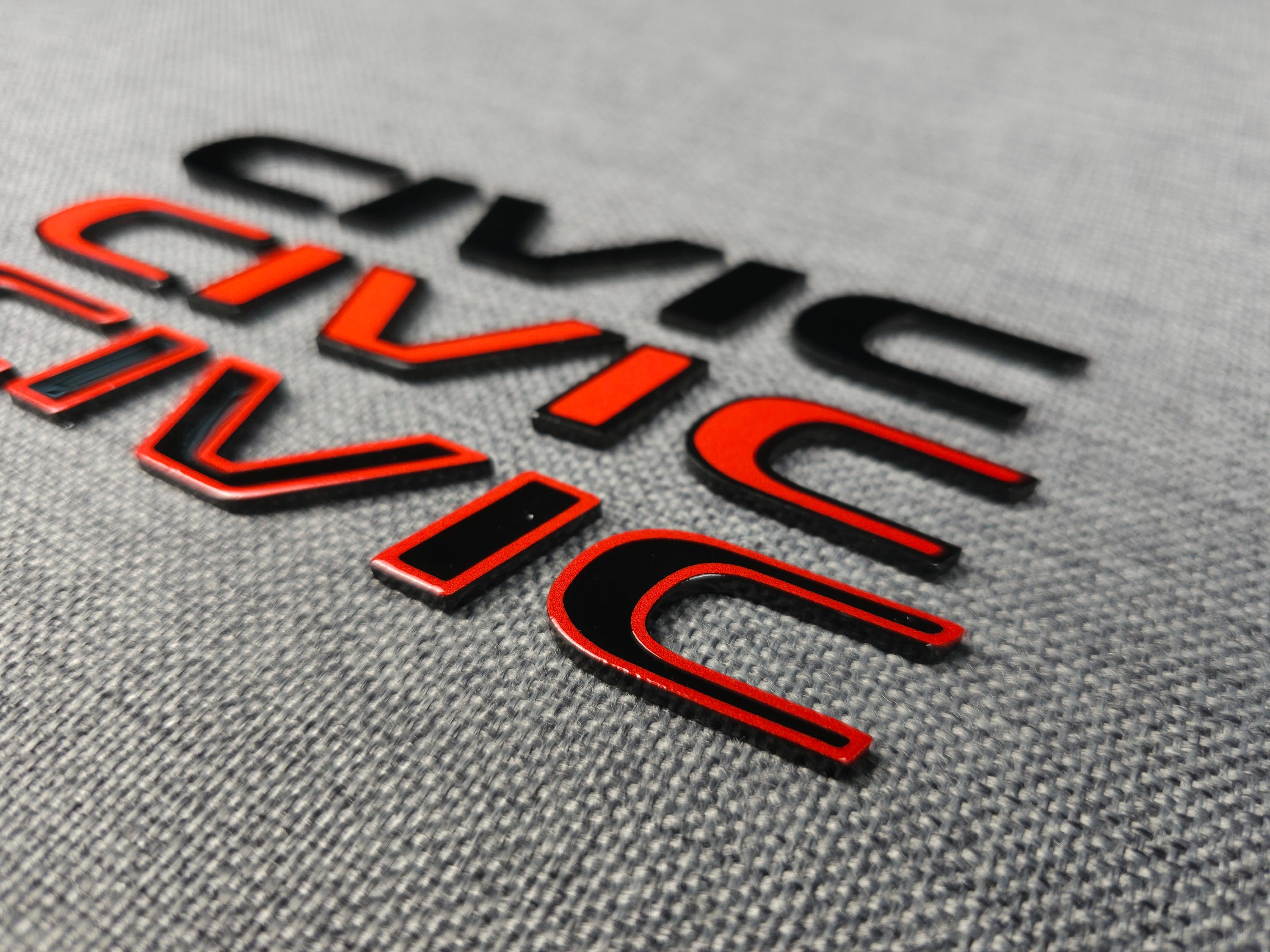 CIVIC Letter for Coupe, SI, Hatchback, Type R Replacement Badge/emblem ...