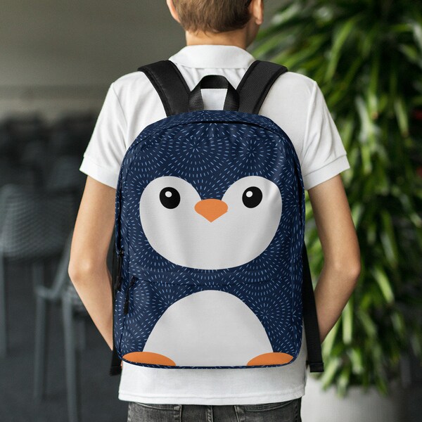 Penguin Backpack - Etsy