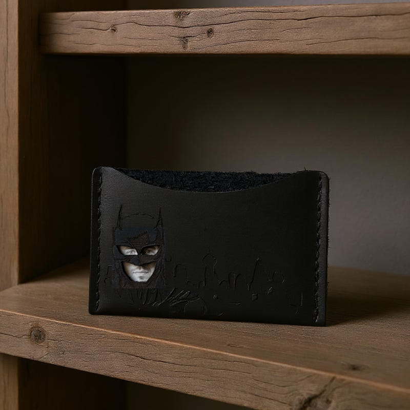 Bat Man Id Wallet - Etsy