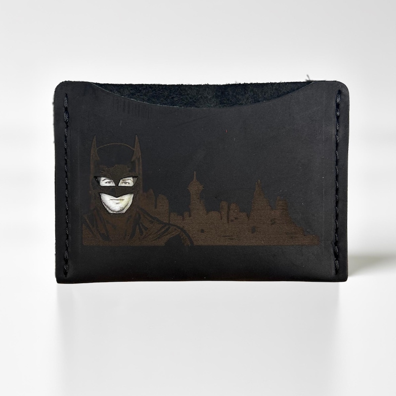 Bat Man Id Wallet - Etsy
