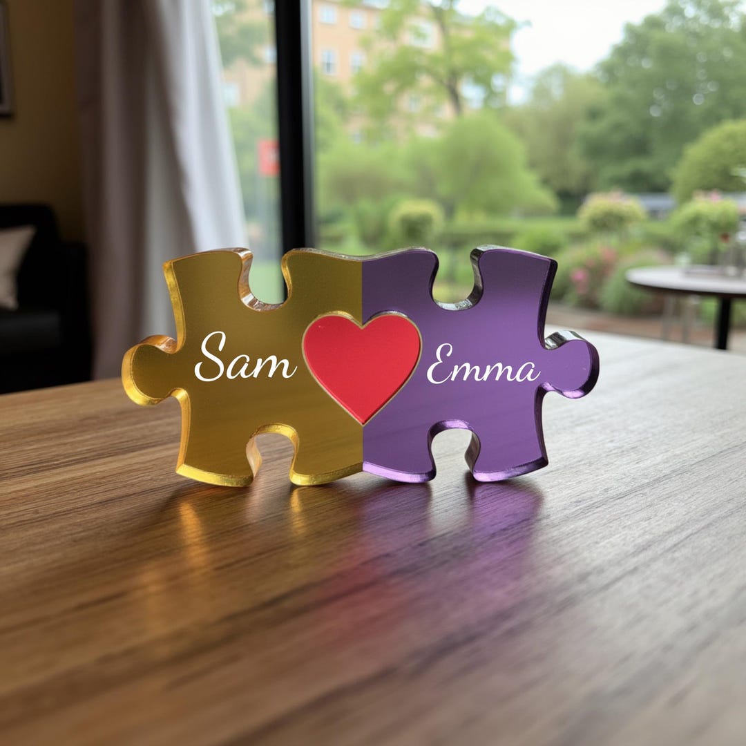 Keepsake for Anniversaries & Weddings Romantic Couple Puzzle Gift ...