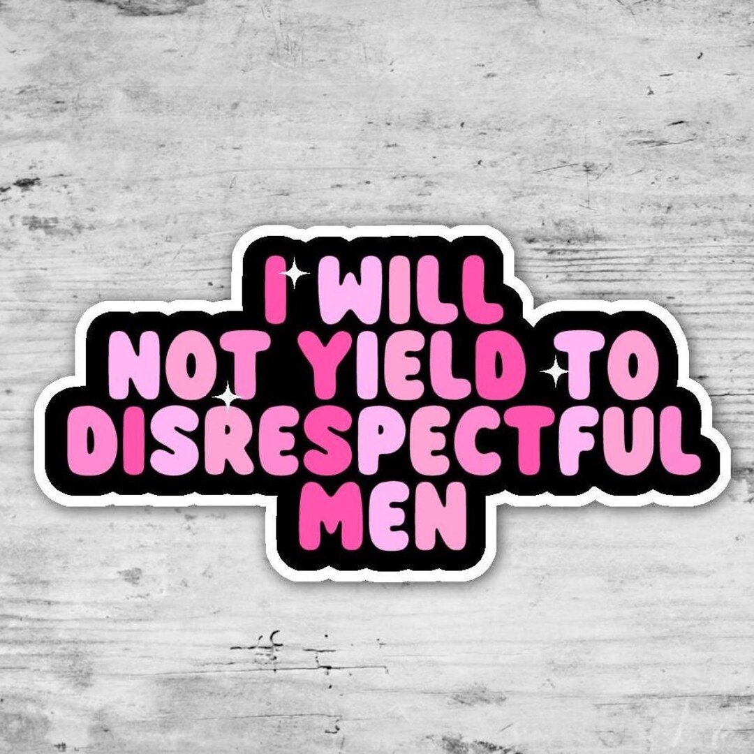 Disrespectful Men Sticker, AOC Sticker, Cute Sticker, USA Political ...